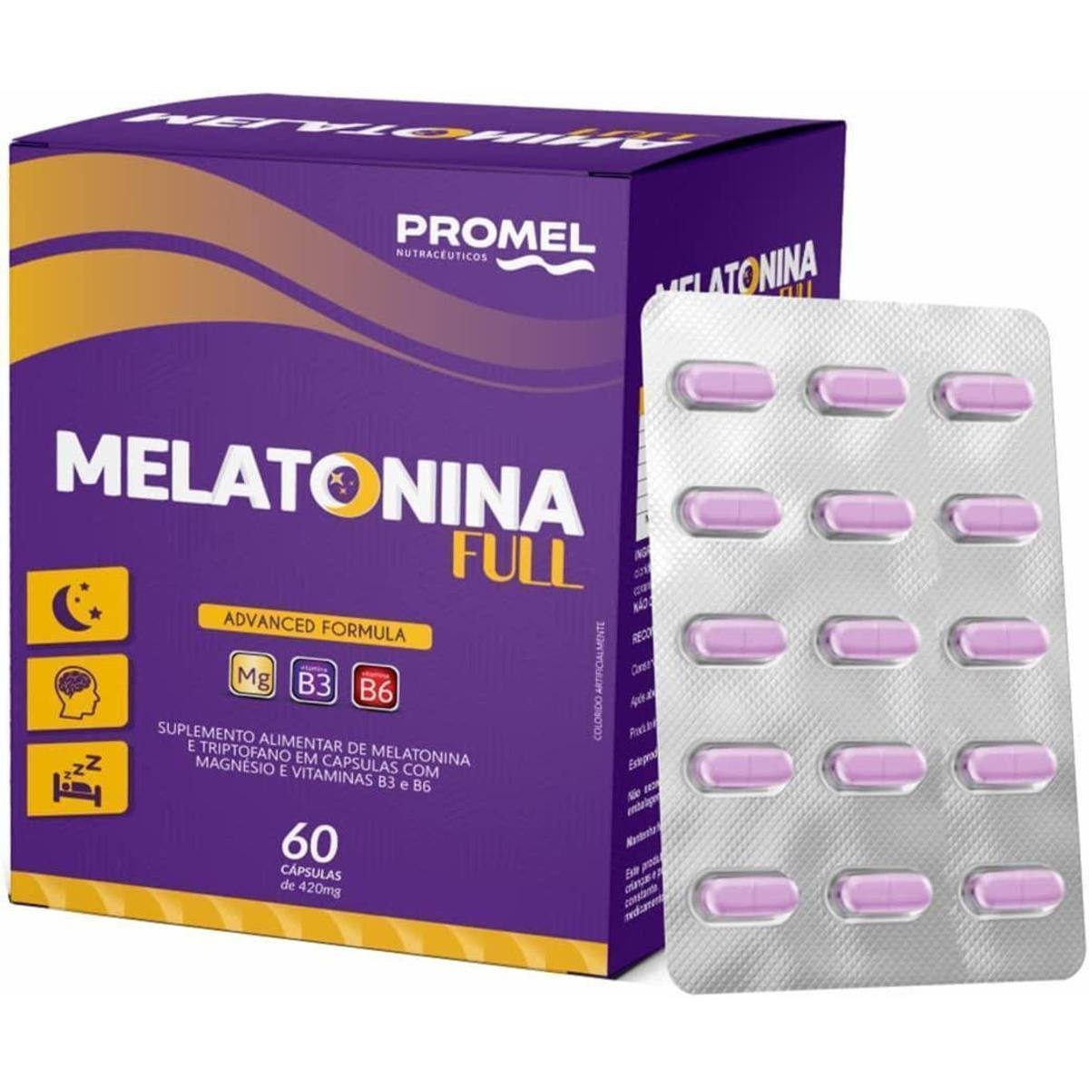 Mel@tonina 60 Capsulas de 420mg Promel - Branco | Netshoes