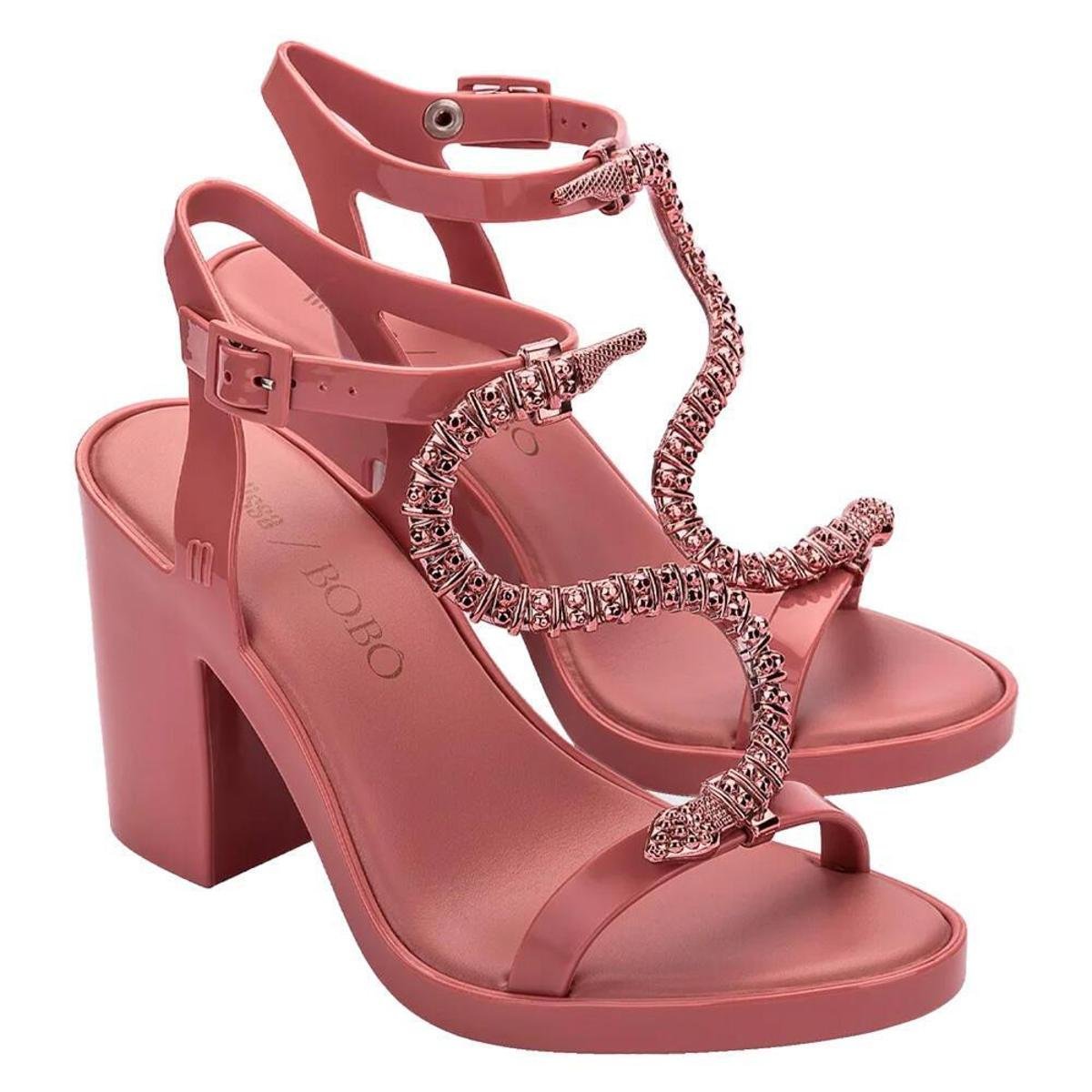 Melissa Snake Block + Bo.Bô 35775 - Rosa | Netshoes