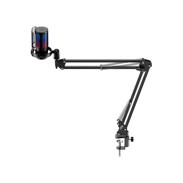 Microfone Gamer Rise Mode Elite 08 com Suporte de Mesa, RGB, USB-C ...