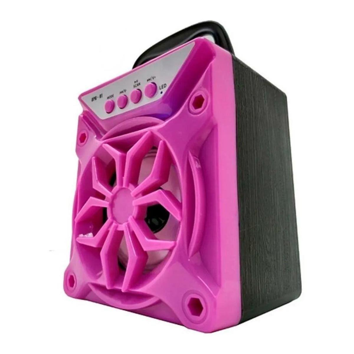 Mini Caixa de Som Speaker Bluetooth Portátil Rádio Entrada Pendrive e ...