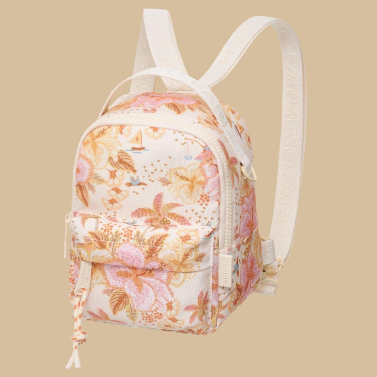 Mini Mochila Borogodó Ilha de Flor Farm - Branco | Netshoes