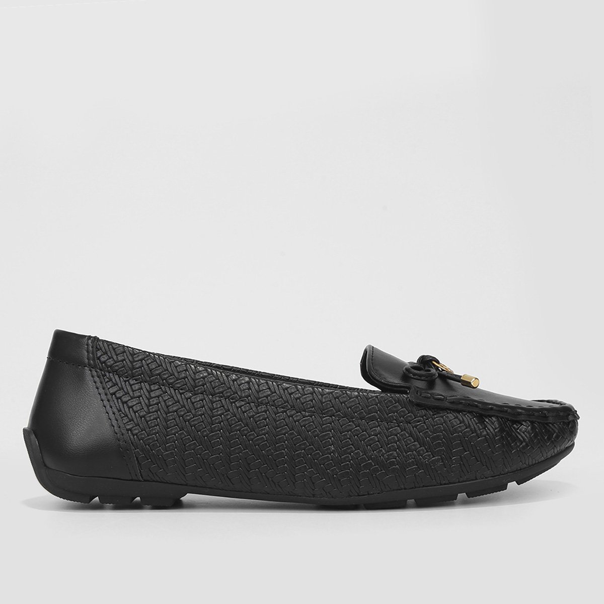 Mocassim Modare Laço Feminino - Preto | Netshoes