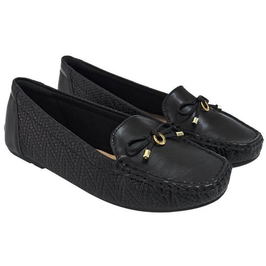 Mocassim Modare Laço Feminino - Preto | Netshoes
