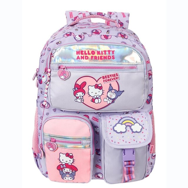 Mochila de Costas G HELLO KITTY and Friends - Xeryus 15432 - Lilás ...