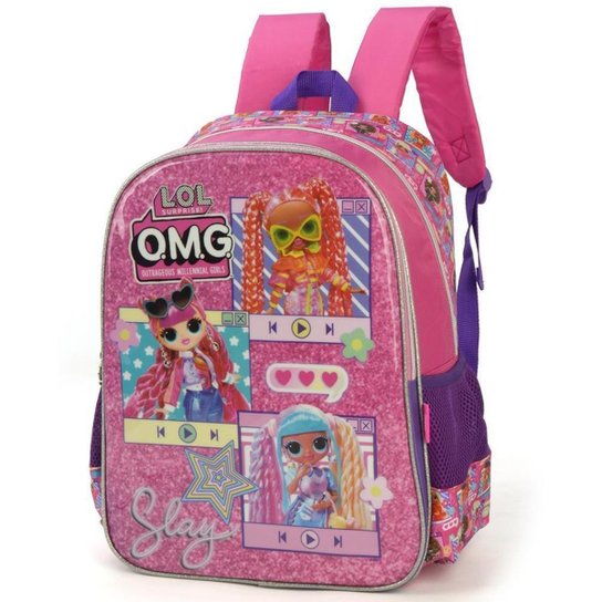 Mochila de Costas Luxcel Lol Surprise OMG Rosa - Rosa | Netshoes