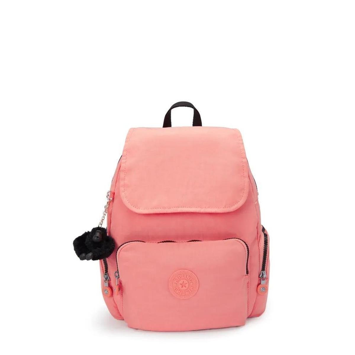 Mochila Kipling City Zip S Peach Peace - Laranja | Netshoes