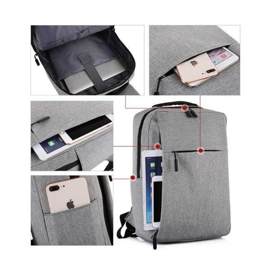 Mochila Slim P/ Notebook Executiva Faculdade Escolar Viagem - Preto ...