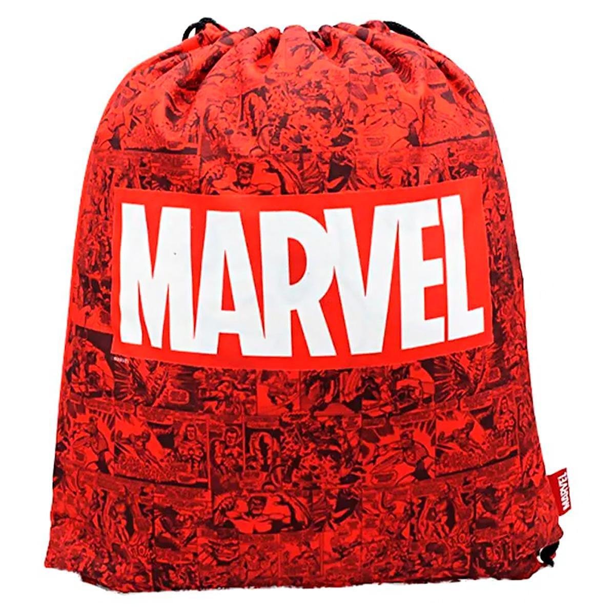 Mochila Tipo Saco 42x36cm Gym Sack Marvel Classic - Vermelho | Netshoes