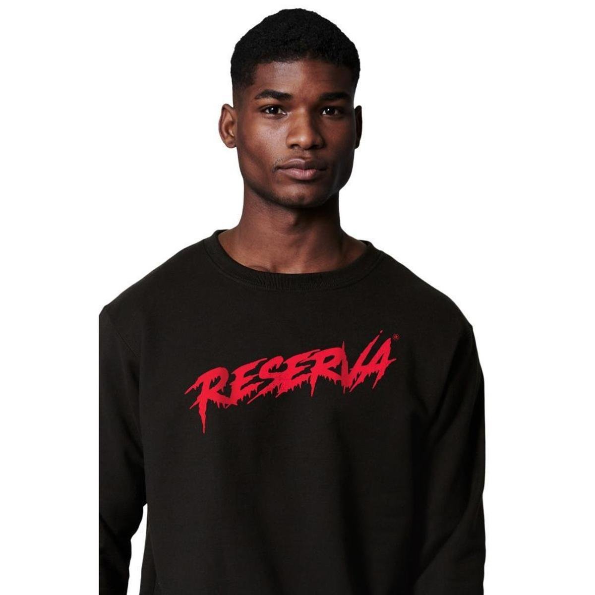 Moletom Careca Rage Red Reserva - Preto | Netshoes