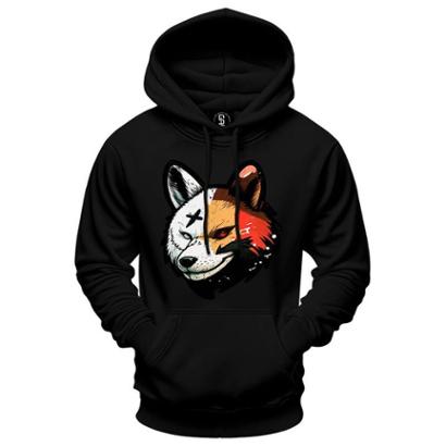 Moletom Coleção Face Animals Raposa Bad Angry Shap Life - Preto | Netshoes