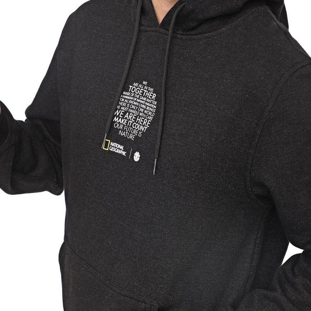 Moletom Element Fechado Roots Masculino - Preto | Netshoes