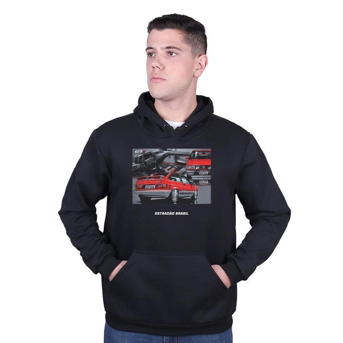Moletom Estradão Br Gol GTI Masculino - Preto | Netshoes