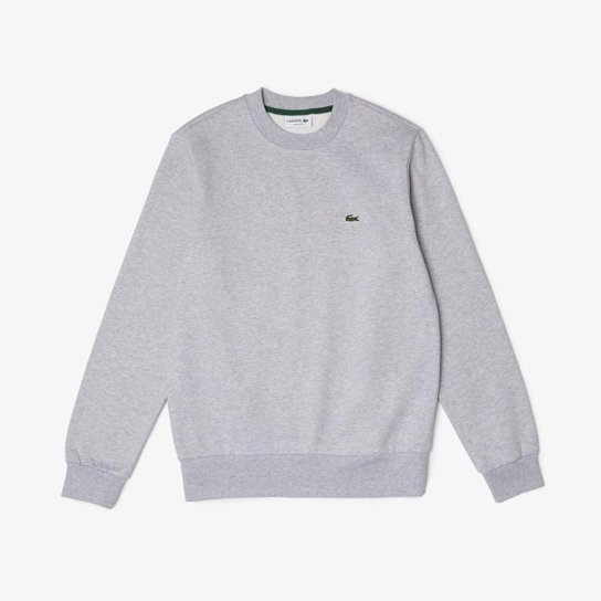 Moletom Lacoste Clássico Com Gola Careca Masculino - Cinza | Netshoes