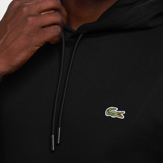 Moletom Lacoste Com Capuz Masculino - Preto | Netshoes