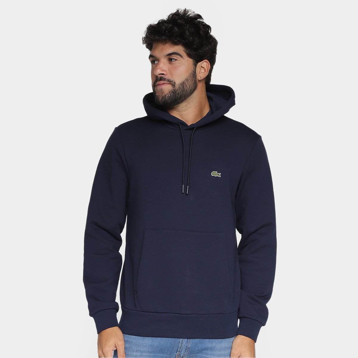 Moletom Lacoste Com Capuz Masculino - Marinho | Netshoes