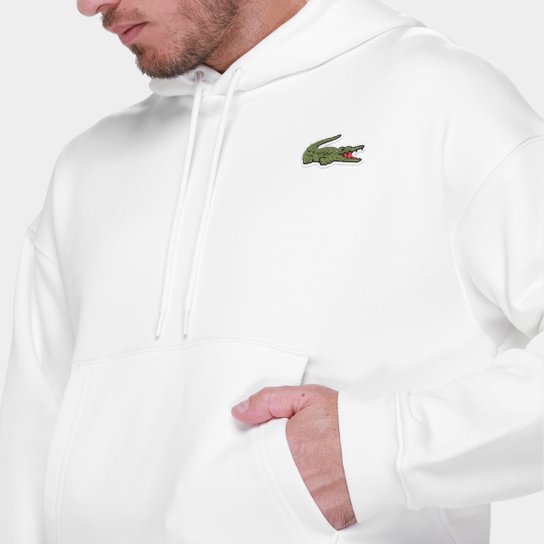 Moletom Lacoste Masculino - Branco | Netshoes