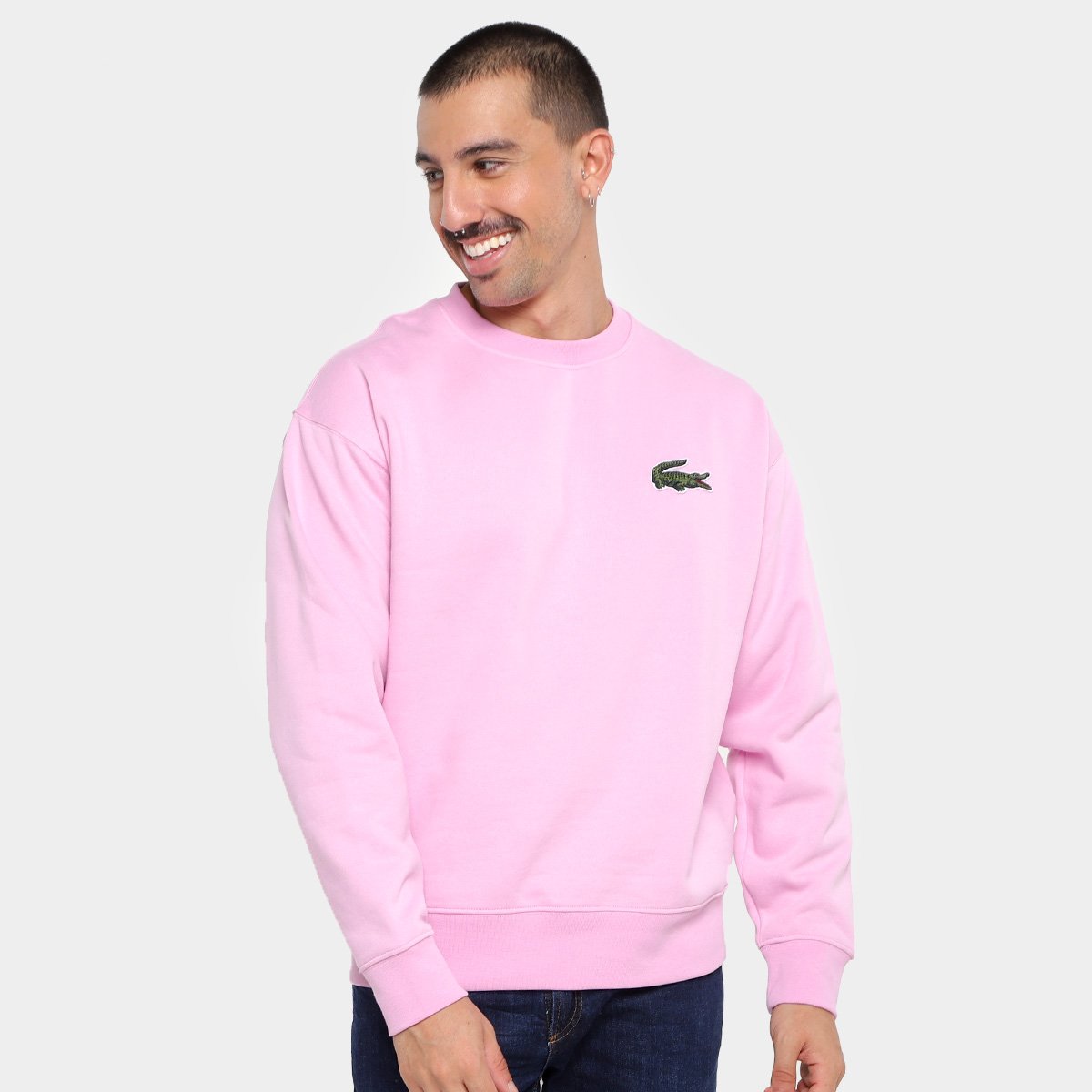Moletom Lacoste Masculino - Rosa | Netshoes