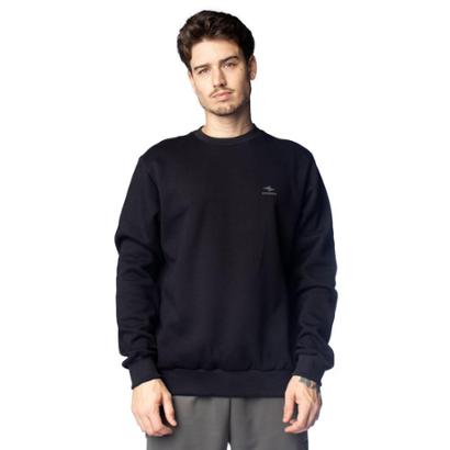 Moletom Masculino Nicoboco Logo Relevo Liso Preto - Preto | Netshoes