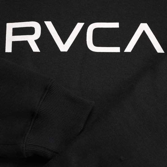 Moletom RVCA Canguru Big RVCA 310G WT26 Masculino - Preto | Netshoes