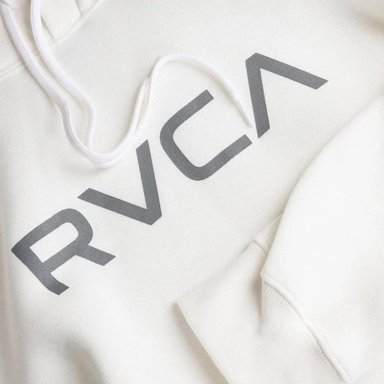 Moletom RVCA Canguru Big RVCA 310G WT26 Masculino - Branco | Netshoes