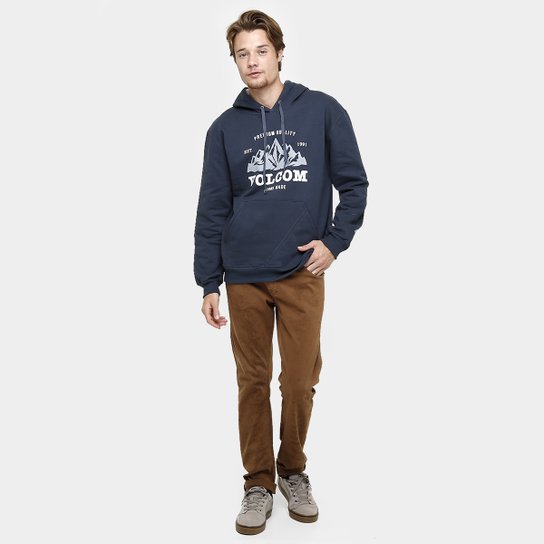 Moletom Volcom Explorer c/ Capuz - Marinho | Netshoes