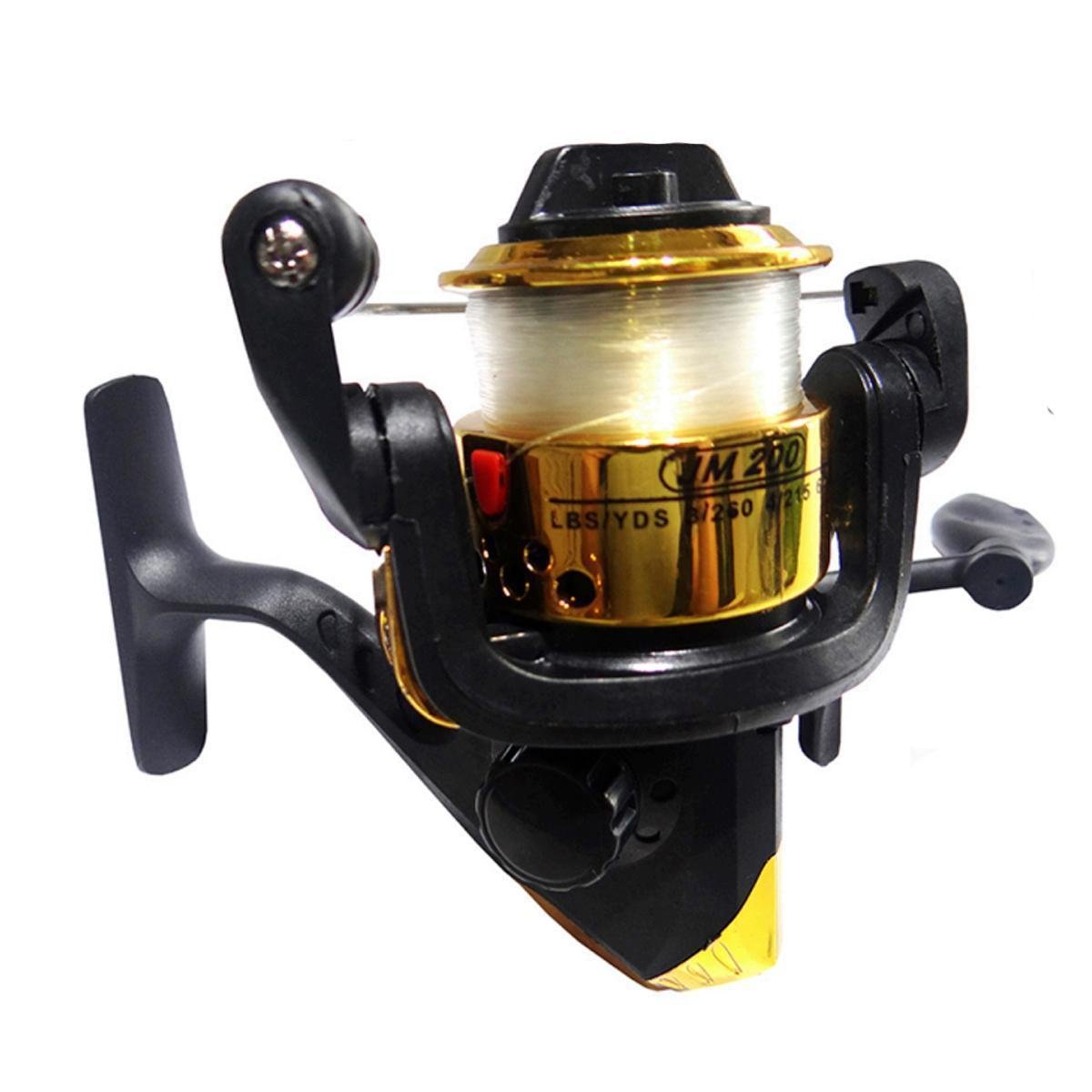 Molinete QA 200 1 Rolamento Amarelo - Deyu - Única | Netshoes