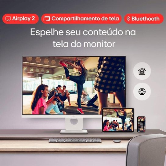Monitor Smart LG MyView 27", 4K, IPS, WebOs, ThinQ, Som Integrado ...
