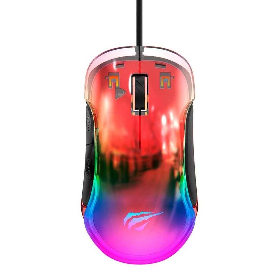 Mouse Gamer Havit RGB, 7 Botões, 8000DPI - MS952 - Preto | Netshoes