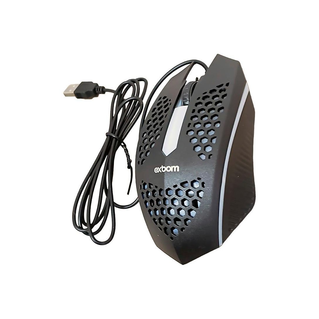 Mouse Gamer Óptico C/ Fio RGB 1200dpi MS-C33 Preto Exbom - Preto | Netshoes