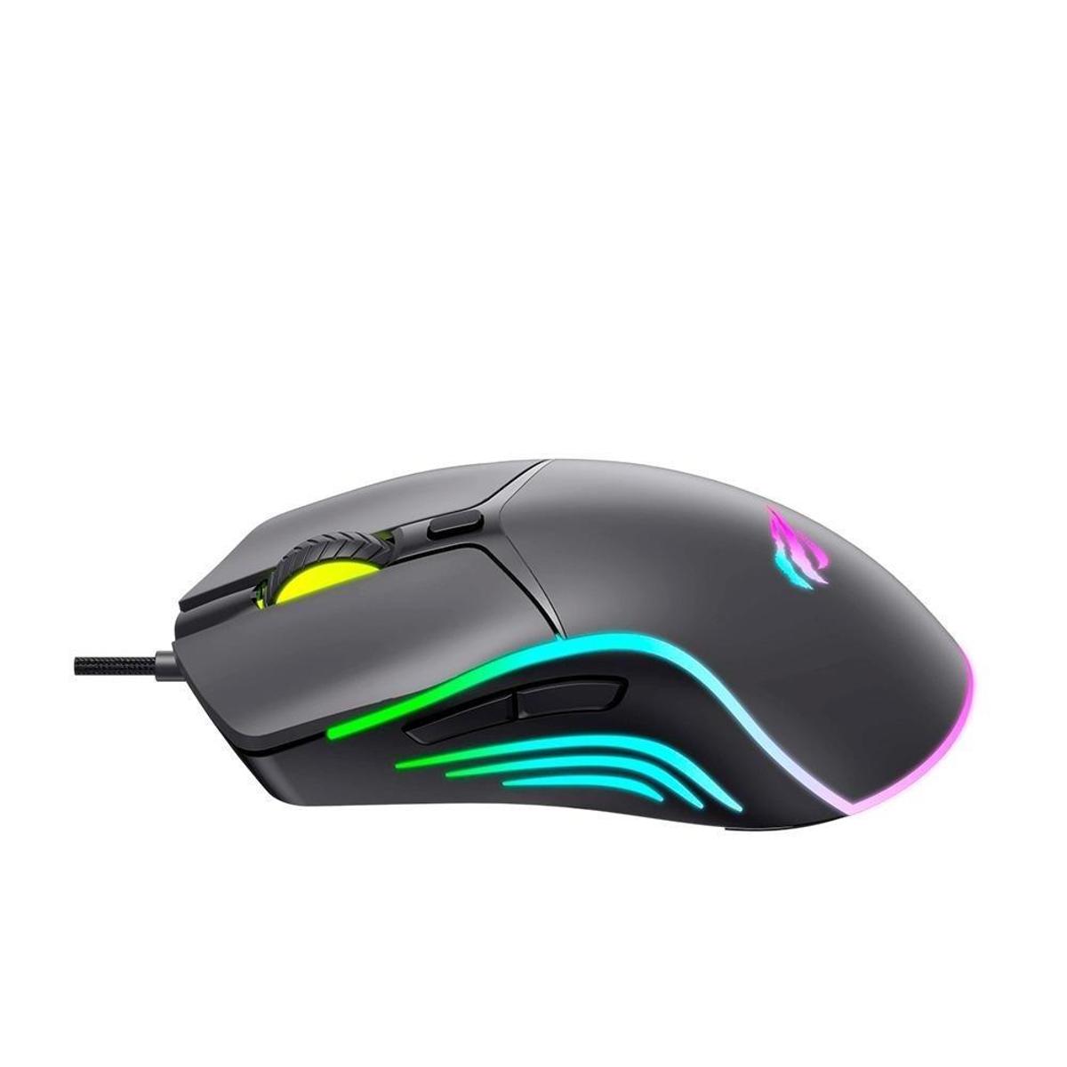 Mouse Gamer Professional Havit MS1029, RGB, 7200 DPI, 6 Botões, Preto ...