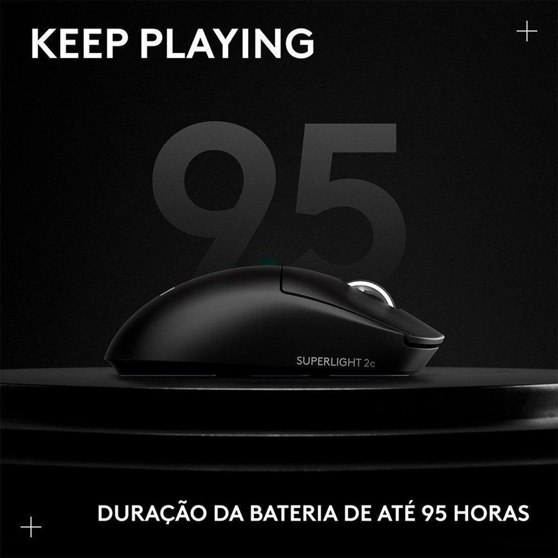 Mouse Gamer Sem Fio Logitech G PRO X SUPERLIGHT 2c, 5 botões, 44000 DPI ...