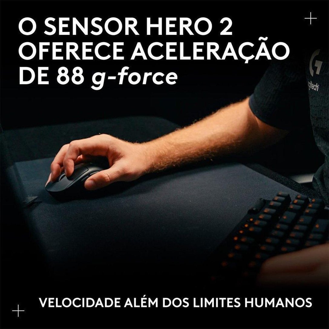 Mouse Gamer Sem Fio Logitech G PRO X SUPERLIGHT 2c, 5 botões, 44000 DPI ...