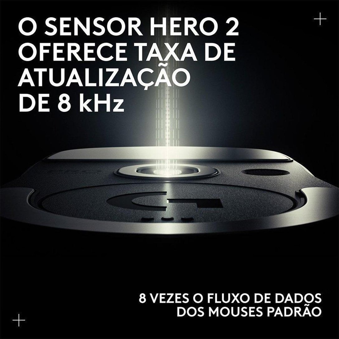 Mouse Gamer Sem Fio Logitech G PRO X SUPERLIGHT 2c, 5 botões, 44000 DPI ...