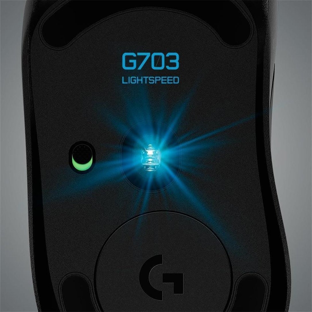 Mouse Gamer Sem Fio Logitech G703 LIGHTSPEED RGB LIGHTSYNC, 6 Botões ...