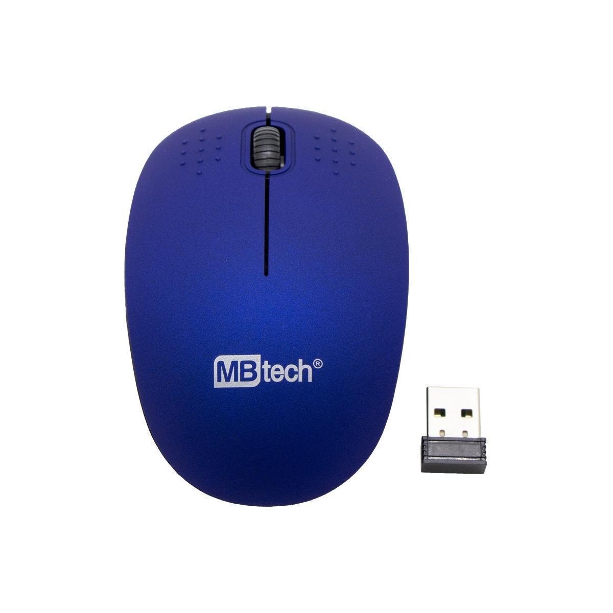 Mouse Óptico Sem Fio Wireless M-Four 1000DPI Usb 3.0 MBTech - Azul ...