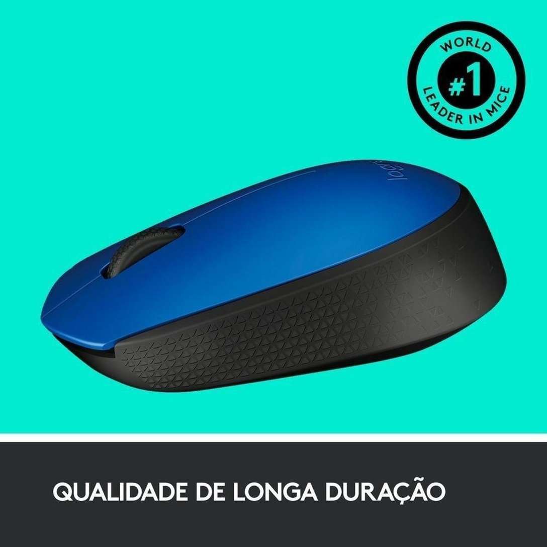 Mouse sem fio Logitech M170 com Design Ambidestro Compacto, Conexão USB ...