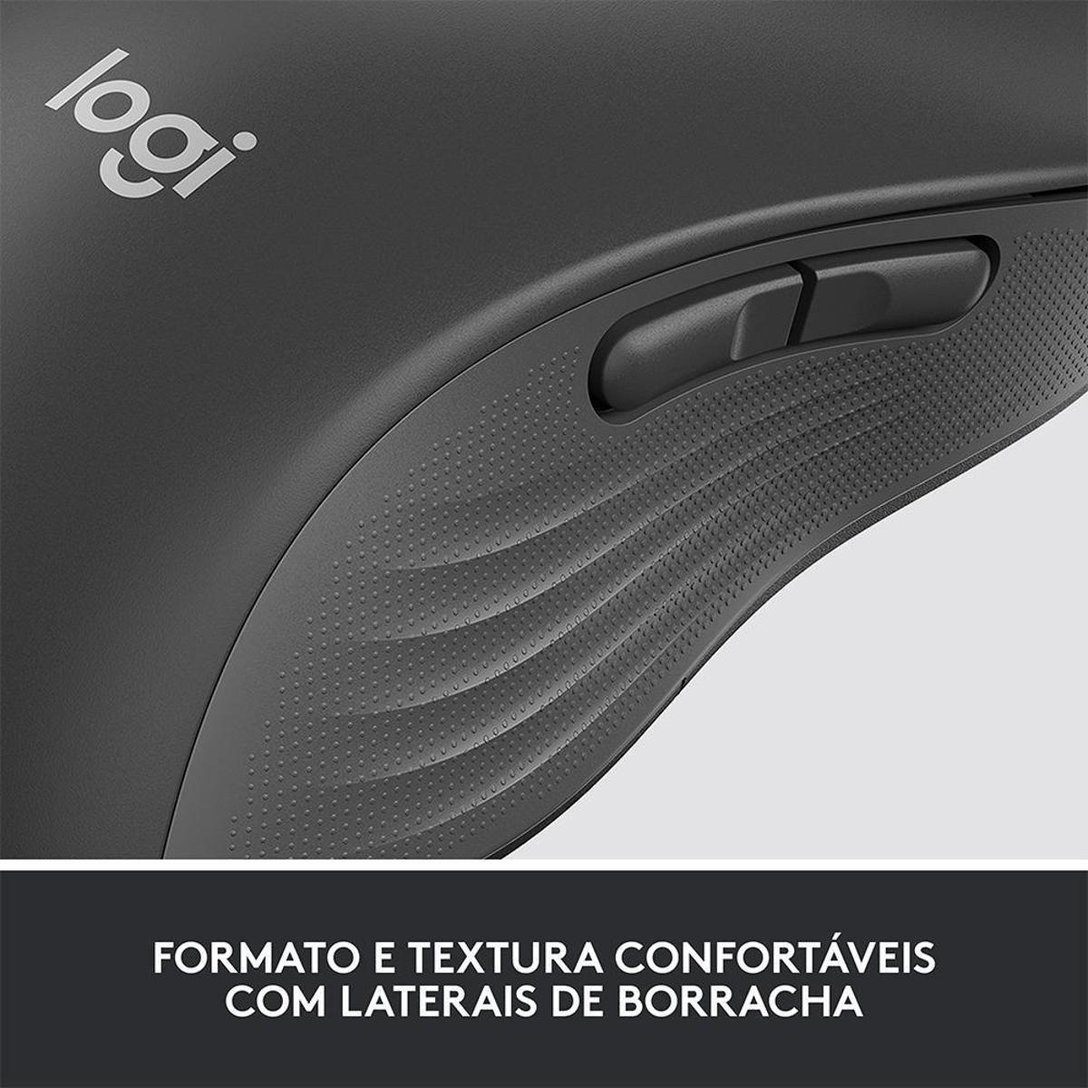 Mouse Sem Fio Logitech Signature M650 L Esquerdo, 2000 DPI, para ...