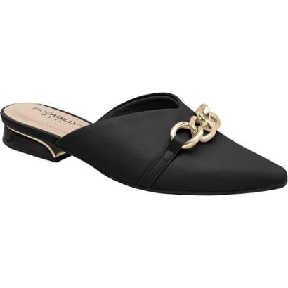 Mule Piccadilly Maxi Feminino - Preto | Netshoes