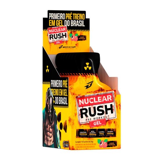 Nuclear Rush Gel Display C/10 Sachês 25g Guaraná - Body Action - Guaraná | Netshoes