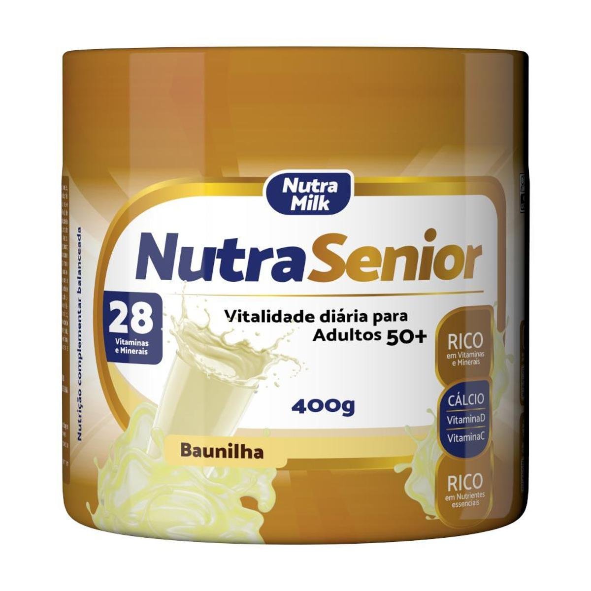 Nutra Senior Adulto 50+ Complemento Alimentar 400g - 28 Vitaminas e ...