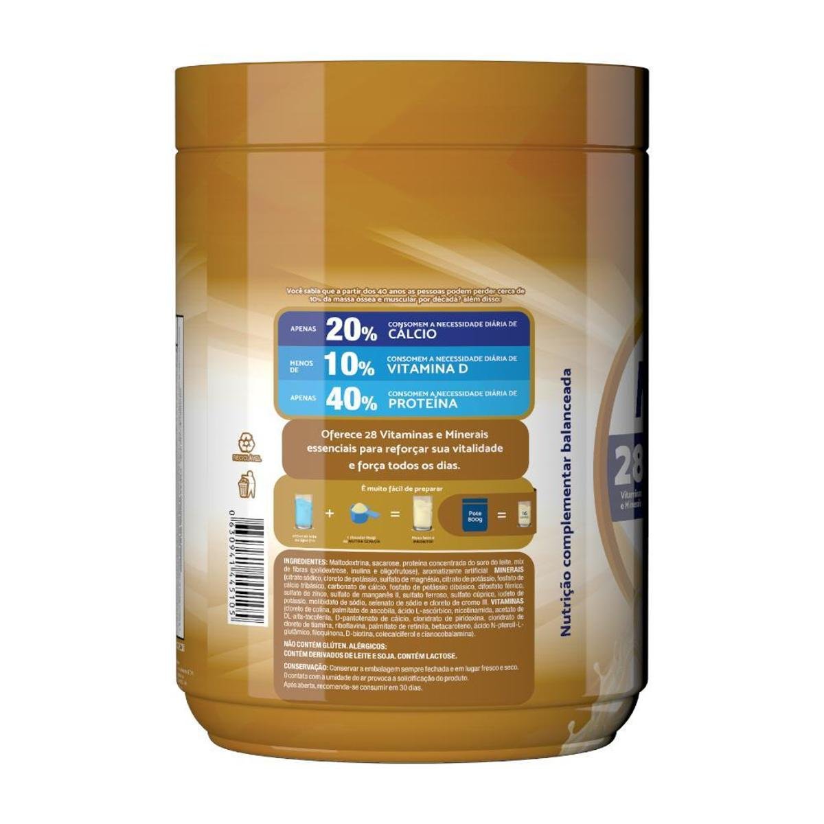 Nutra Senior Adulto 50+ Diabetics Care Complemento Alimentar 400g - 28 ...