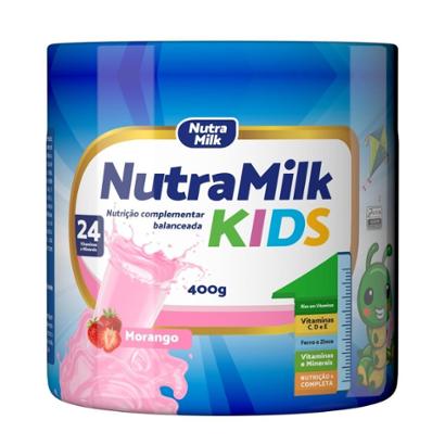 NutraMilk Kids Suplemento alimentar infantil em pó sem glúten 400g Rico ...