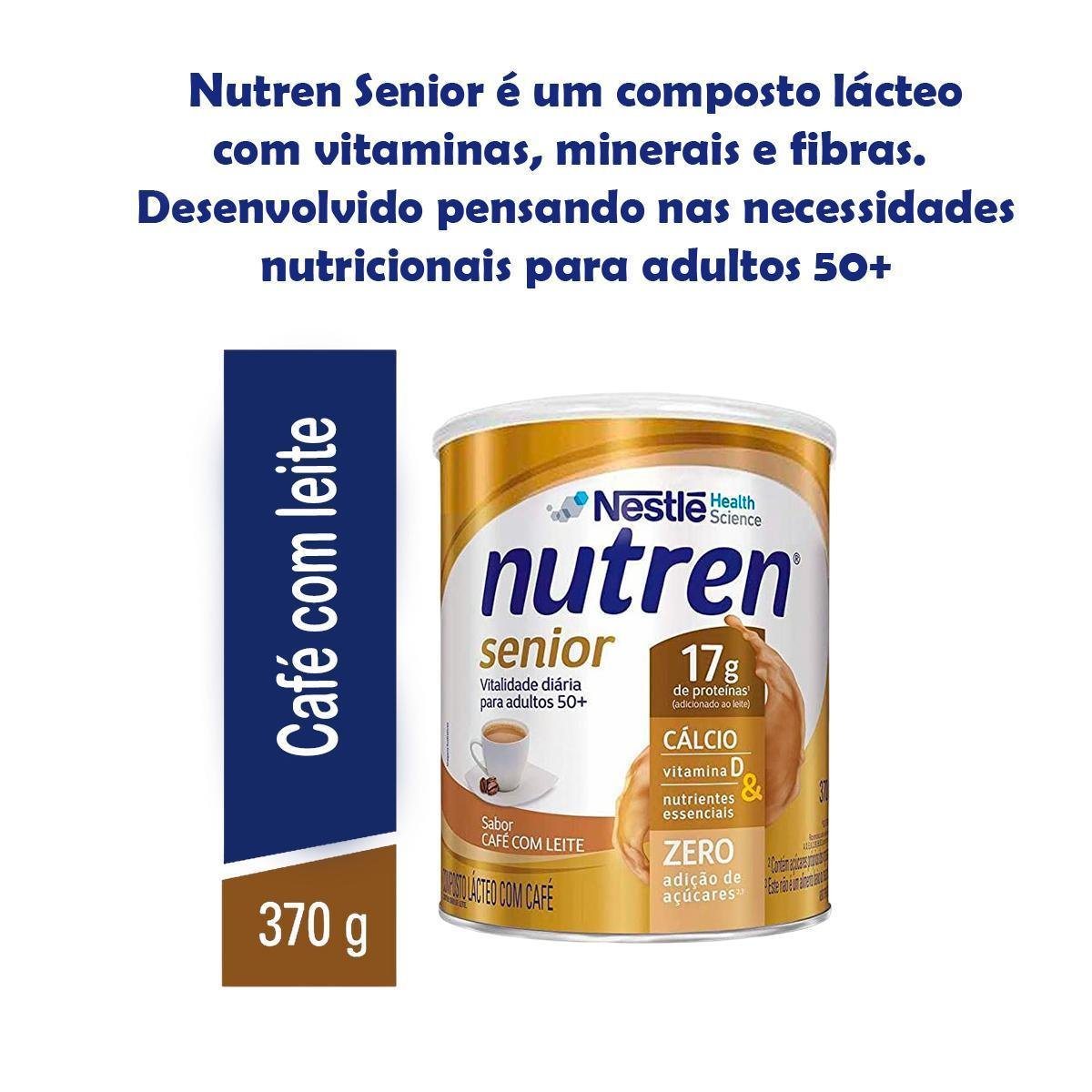 Nutren Senior Nestle Sabor Cáfé Com Leite De 370g - N/A | Netshoes