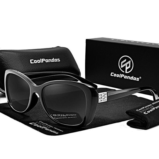 Occulos anti reflexo Proteção Retangular s/ grau - Preto | Netshoes