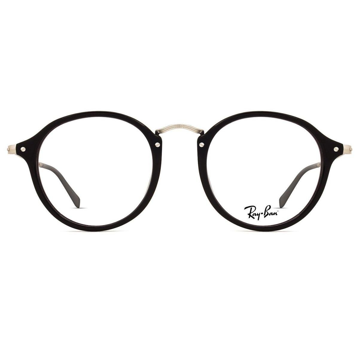 Óculos de Grau Ray Ban Round Fleck RX2447V 2000-49 - Preto | Netshoes