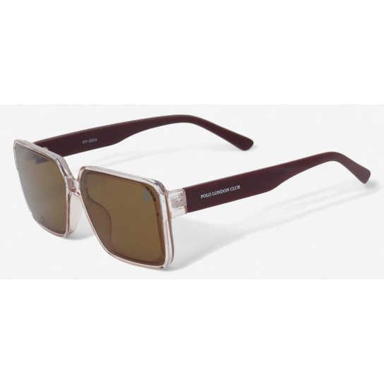 Óculos de Sol Polo London Club Oversized UV400 Kit c/ Case - Rosê ...