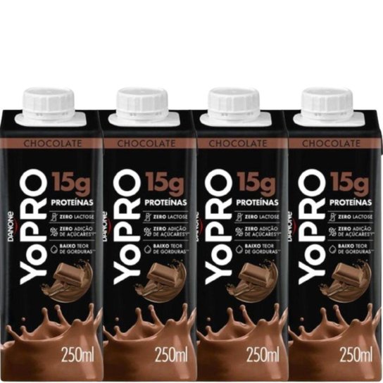 Pack 4 unidades YoPRO bebida láctea UHT 250ml Danone - 15g de proteína ...