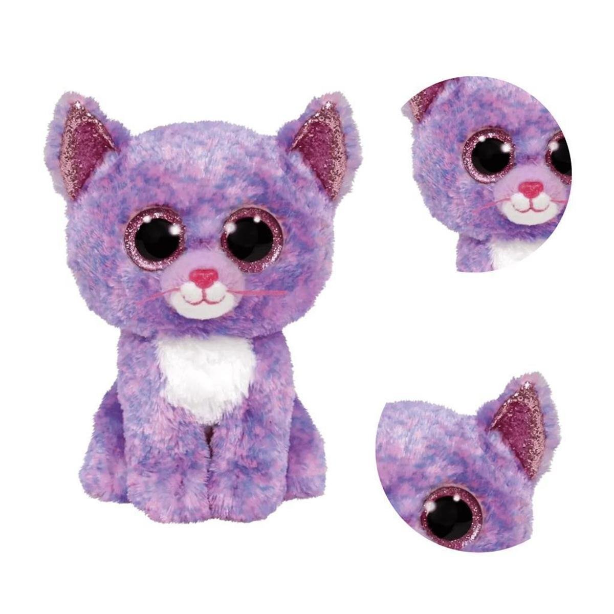 Pelucia Ty Beanie Boo Cassidy Gato Roxo 44098 Toyng - Roxo | Netshoes