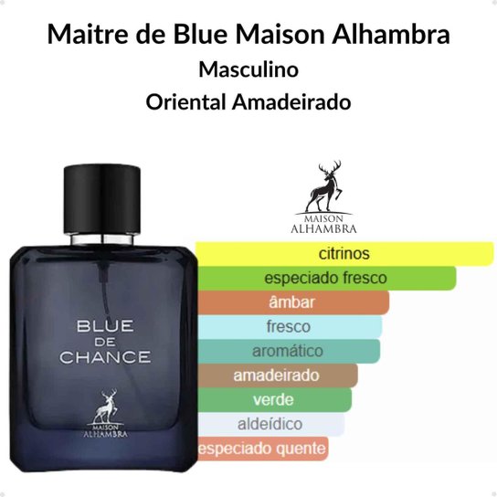 Perfume Arabe Masculino Maitre de Blue de Maison Alhambra EDP 100ml ...
