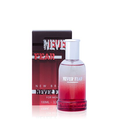 Perfume Never Fear For Men Masculino New Brand EDT 100ml - Incolor ...